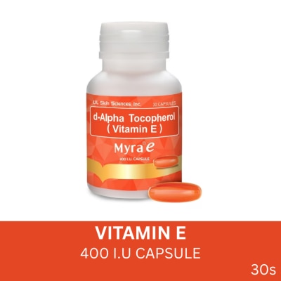 MYRA E, MYRA E Vitamin E 400 IU X 30 Capsule | Watsons Philippines
