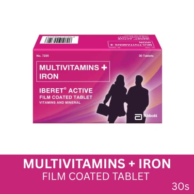 IBERET, Active Multivitamins + Iron 30 Film-Coated Tablets | Watsons ...
