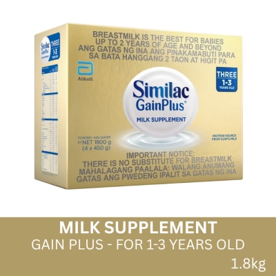 SIMILAC, Similac GainPlus with HMO 1.8kg for Infants 1-3 Years ...
