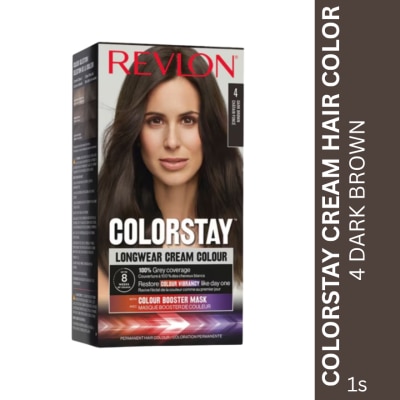 REVLON, REVLON Colorstay Longwear Cream Colour 4 Dark Brown | Watsons ...