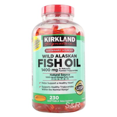 KIRKLAND, Kirkland Signature Wild Alasakan Fish Oil 1400Mg | Watsons ...
