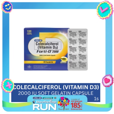 FORTI D, FORTI D FORTI D 2000IU Colecalciferol Vitamin D3 Softgel ...