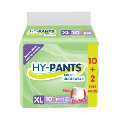 HY PANTS, HY PANTS Adult Underwear Extra Large 10s x 10 | Watsons ...