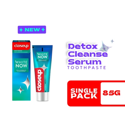 CLOSE UP, CLOSEUP White Now Detox Cleanse Serum Toothpaste Twin Pack ...