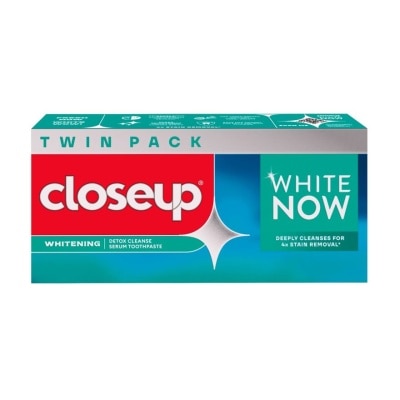 CLOSE UP, CLOSEUP White Now Detox Cleanse Serum Toothpaste Twin Pack ...
