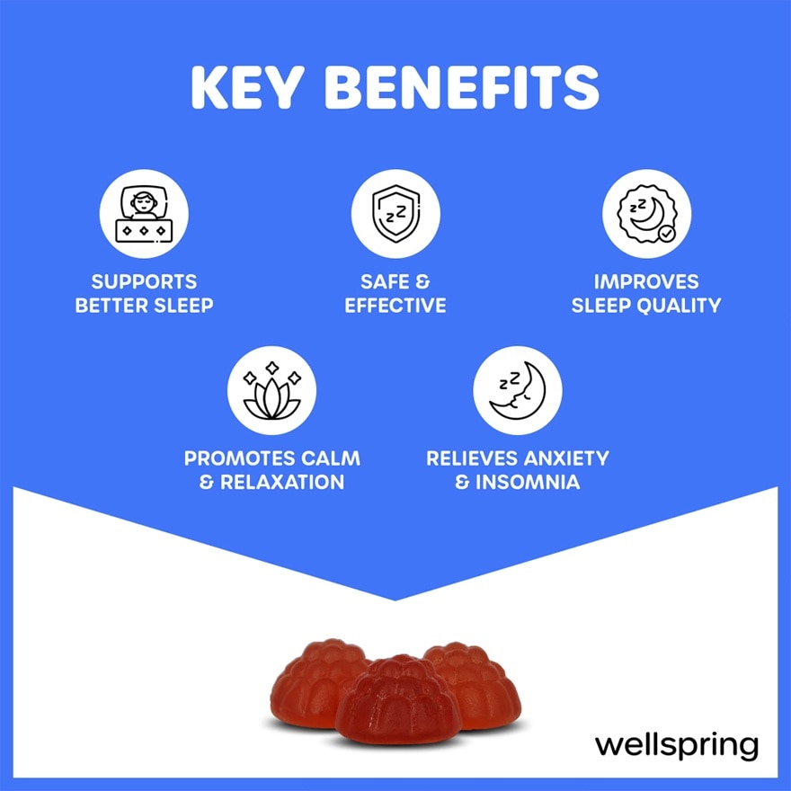 WELLSPRING, WELLSPRING Melatonin Gummies 10s x 3mg | Watsons Philippines