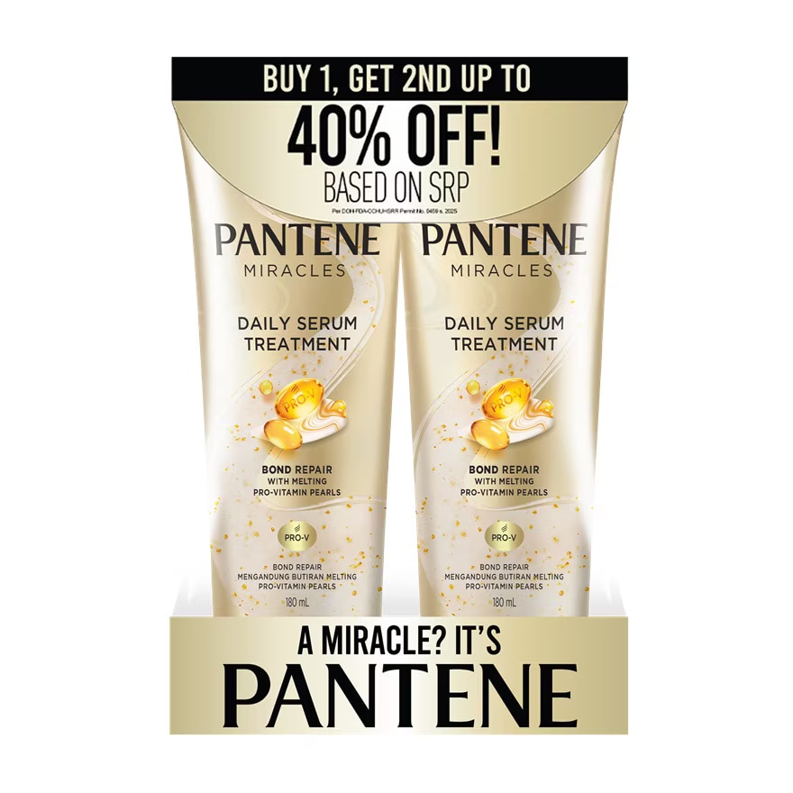 PANTENE, PANTENE Pro-V Miracles Daily Serum Treatment 180ml Bundle ...