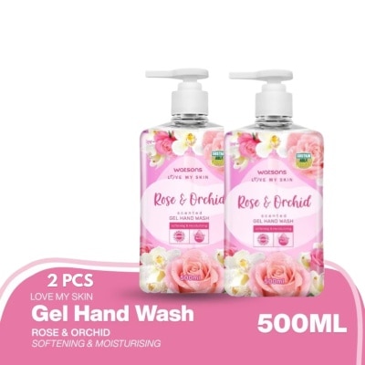 WATSONS, WATSONS Rose and Orchid Gel Hand Soap 500ml X2- Bundle ...