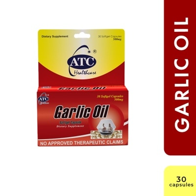 ATC HEALTH, Garlic Oil Softgel Capsules 500mg x30 Box | Watsons Philippines