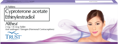 ALTHEA, Cyproterone Acetate Ethinyl Estradiol 2 mg/35 mcg Tablets x 1 ...