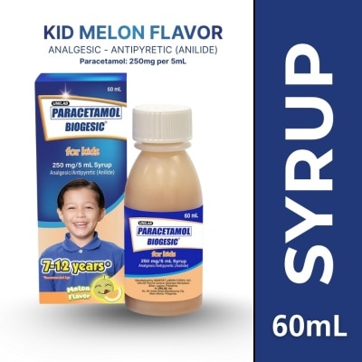 BIOGESIC, BIOGESIC MLN 250mg Syrup 1 Bottle 60ml | Watsons Philippines