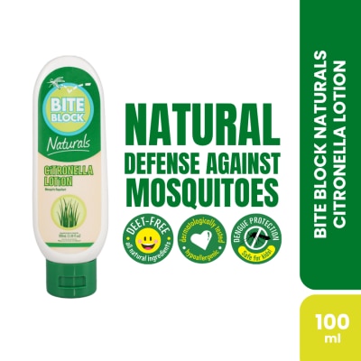 BITE BLOCK, Naturals Citronella Lotion 100ml | Watsons Philippines