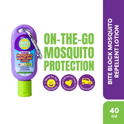 BITE BLOCK, BITE BLOCK Mosquito Repellent Lotion 40ml | Watsons Philippines
