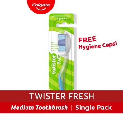 COLGATE, Twister Fresh Toothbrush Medium with Cap | Watsons Philippines