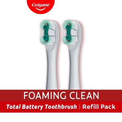 COLGATE, COLGATE Total Battery Toothbrush 2 Refill Heads | Watsons ...