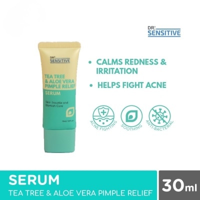 DR SENSITIVE, Tea Tree & Aloe Vera Pimple Relief Serum 30ml | Watsons ...