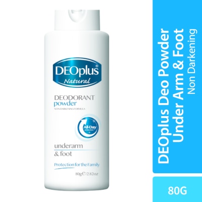 DEOPLUS, Natural Deodorant Powder 80g | Watsons Philippines