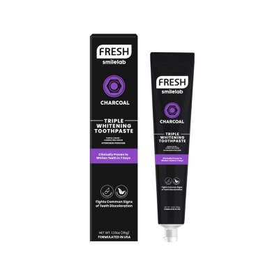FRESH, FRESH Smilelab Triple Whitening Purple Charcoal Toothpaste 35g ...