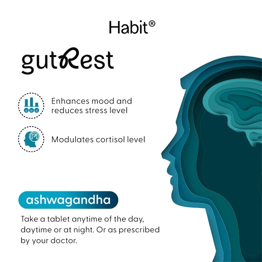 HABIT, HABIT Ashwagandha KSM66® root extract 45 chewable tablets ...