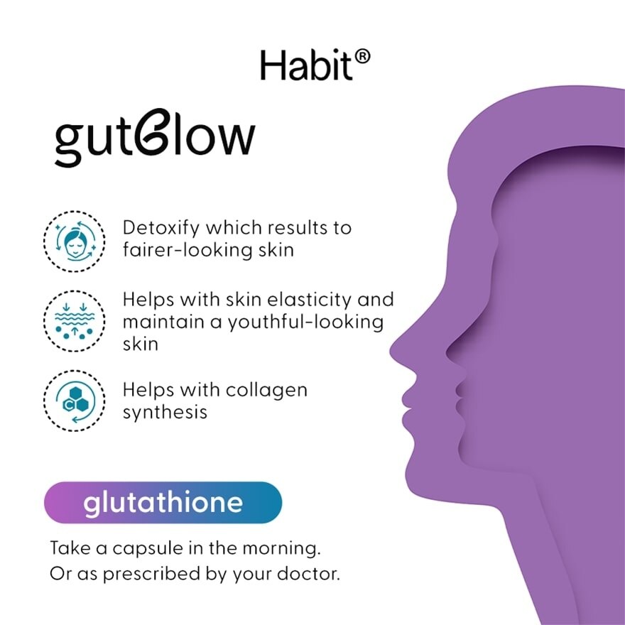 HABIT, HABIT Glutathione with Collagen + Vitamin C 30 capsules (Skin ...