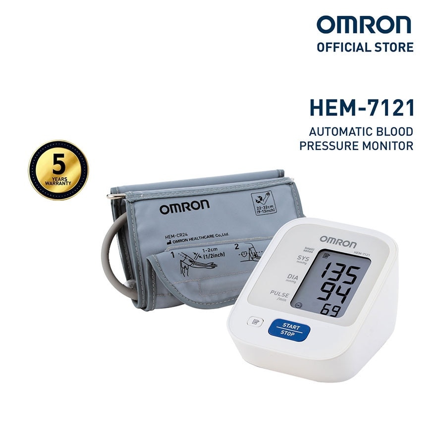 OMRON, OMRON HEM-7121 Automatic Upper Arm Blood Pressure Monitor BP BPM ...