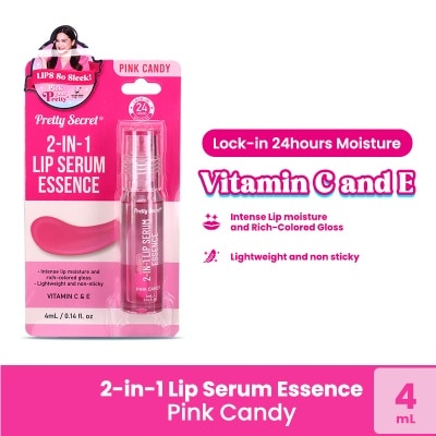 PRETTY SECRET, PRETTY SECRET 2-in-1 Lip Serum Essence Pink Candy 4ml ...