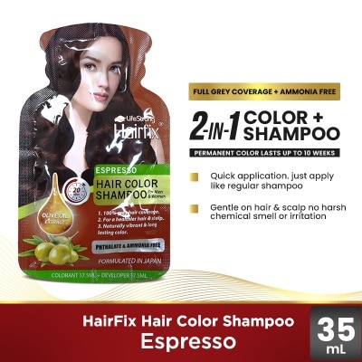 HAIRFIX, HAIRFIX Hair Color Shampoo 35ml Espresso | Watsons Philippines