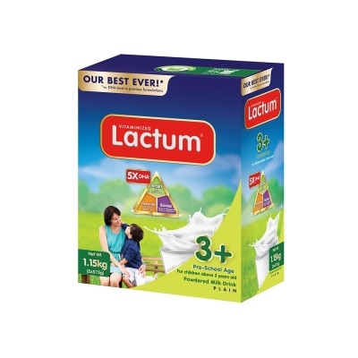 LACTUM, LACTUM Powdered Milk Drink for 3+ Years Old 1.15kg | Watsons ...