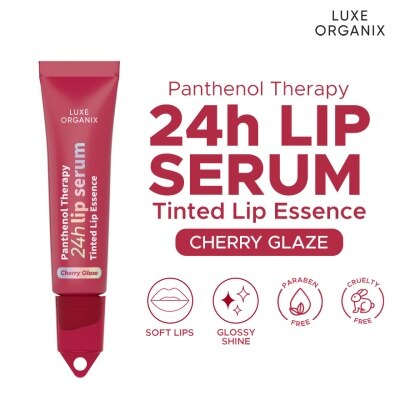 LUXE ORGANIX, LUXE ORGANIX Panthenol Therapy 24H Lip Serum Tinted Lip Essence Cherry Glaze 10G ...