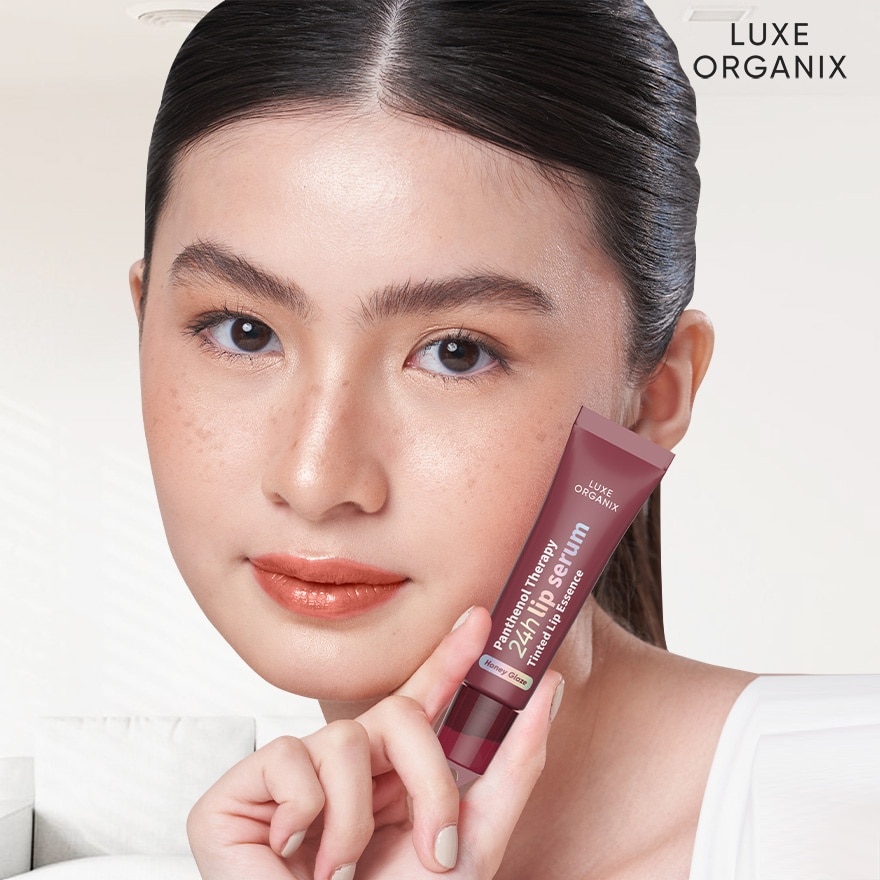 LUXE ORGANIX, LUXE ORGANIX Panthenol Therapy 24H Lip Serum Tinted Lip Essence Honey Glaze 10G ...