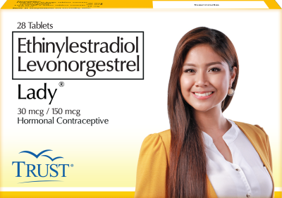 LADY PILL, Levonorgestrel + Ethinyl estradiol 150/30mcg x28 Pills/box ...