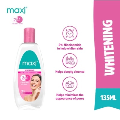 MAXI, MAXI Whitening Cleanser +Toner 135ml | Watsons Philippines