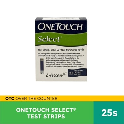 ONE TOUCH, Select test Strips 25s | Watsons Philippines
