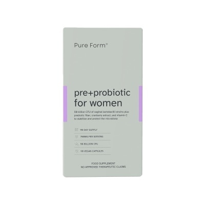 PURE FORM, PURE FORM Pre+Probiotic for Gut Health Capsule | Watsons ...