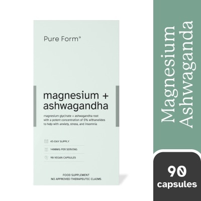 PURE FORM, PURE FORM Magnesium + Ashwagandha Capsule | Watsons Philippines