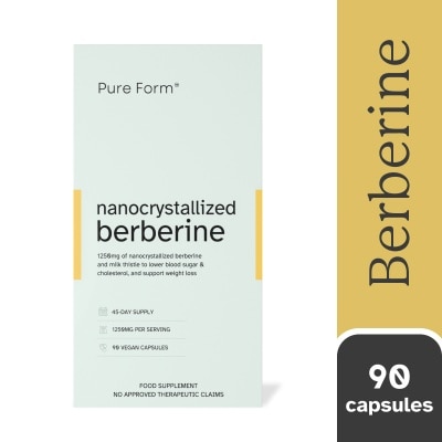 PURE FORM, PURE FORM Nanocrystallized Berberine Capsule | Watsons ...