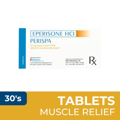 PERISPA, Eperisone 50mg 1 Tablet [Prescription Required] | Watsons ...