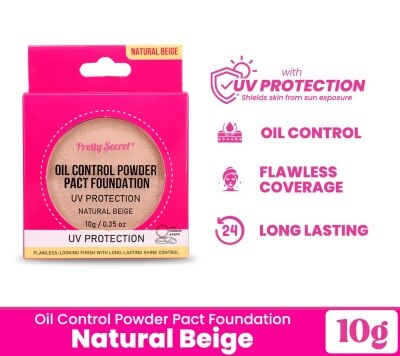 PRETTY SECRET, Face Powder Pact Natural Beige 10g | Watsons Philippines