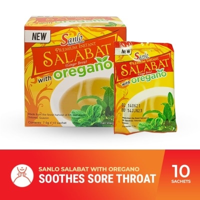 SANLO SALABAT, Salabat with Oregano 7.5gx10 Sachets | Watsons Philippines
