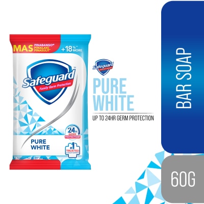SAFEGUARD, SAFEGUARD SAFEGUARD Pure White Bar Soap 55g | Watsons ...