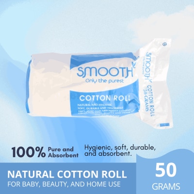 SMOOTH, Only the Purest Cotton Roll 50g | Watsons Philippines