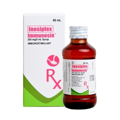 IMMUNOSIN, Inosiplex 250 mg/5mL Syrup 60ml [PRESCRIPTION REQUIRED ...