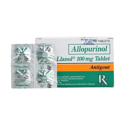 LLANOL, Allopurinol 100mg 1 Tablet [PRESCRIPTION REQUIRED] | Watsons ...