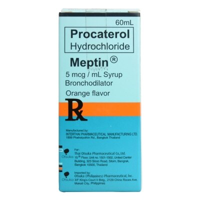 MEPTIN, Procaterol hydrochloride 5mcg/mL syrup 60ml [PRESCRIPTION ...