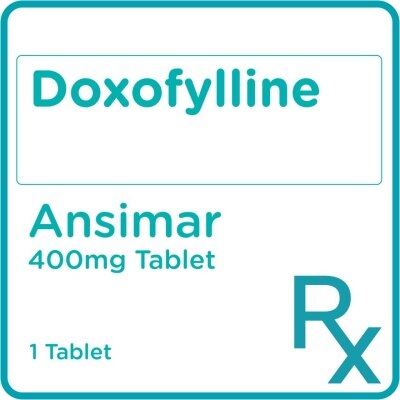 ANSIMAR, Doxofylline 400 mg 1 Tablet [PRESCRIPTION REQUIRED] | Watsons Philippines