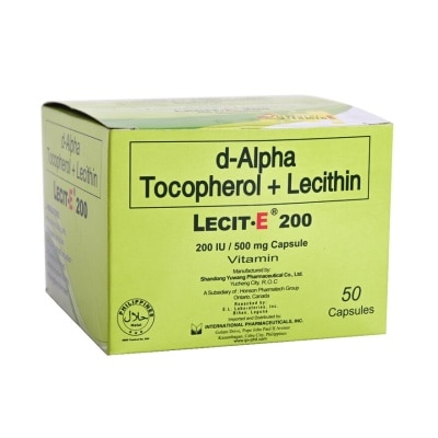 LECIT E, LECIT E d-Alpha Tocopherol + Lecithin Sold Per Piece | Watsons ...