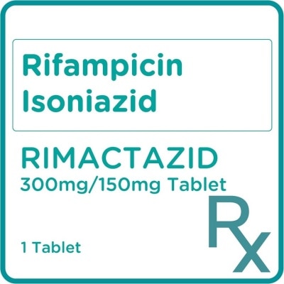RIMACTAZID, Rifampicin 300mg Isoniazid 150mg 1 Tablet [PRESCRIPTION ...