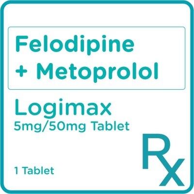 LOGIMAX, Logimax Felodipine 5mg + Metoprolol 50mg 1 Tablet ...