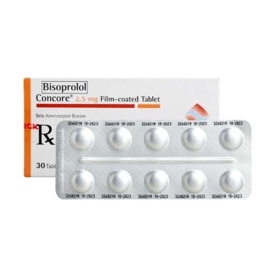 CONCORE, Concore Bisoprolol 2.5mg 1 Tablet [Prescription Required ...