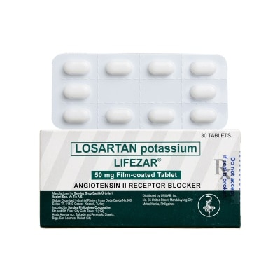 LIFEZAR, LIFEZAR Losartan Potassium 50mg Sold Per Piece [PRESCRIPTION ...